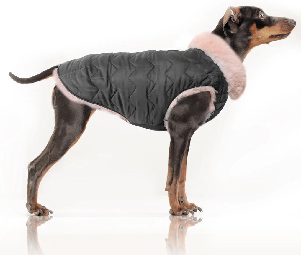 MILK&PEPPER Oboustranný kabát pro psy Louise Velikost: 29