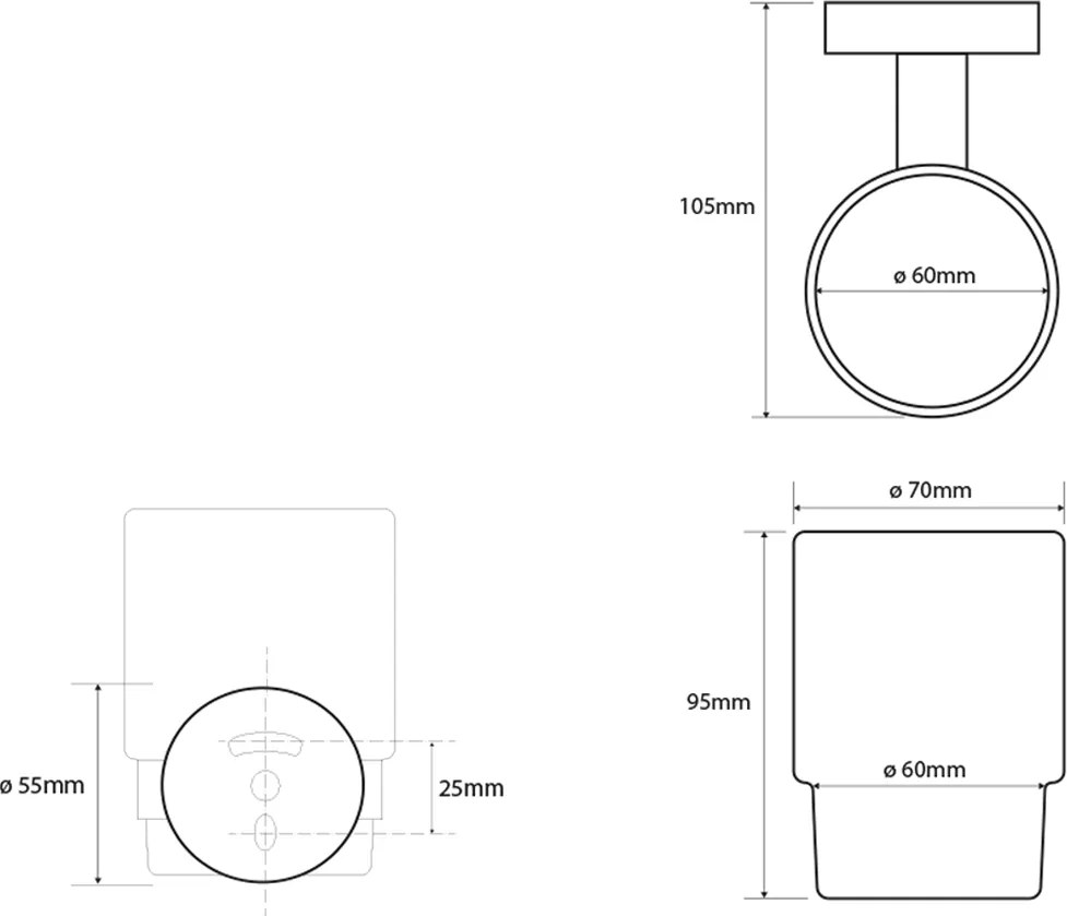 Sapho Sapho, X-ROUND pohár, chrom, XR903