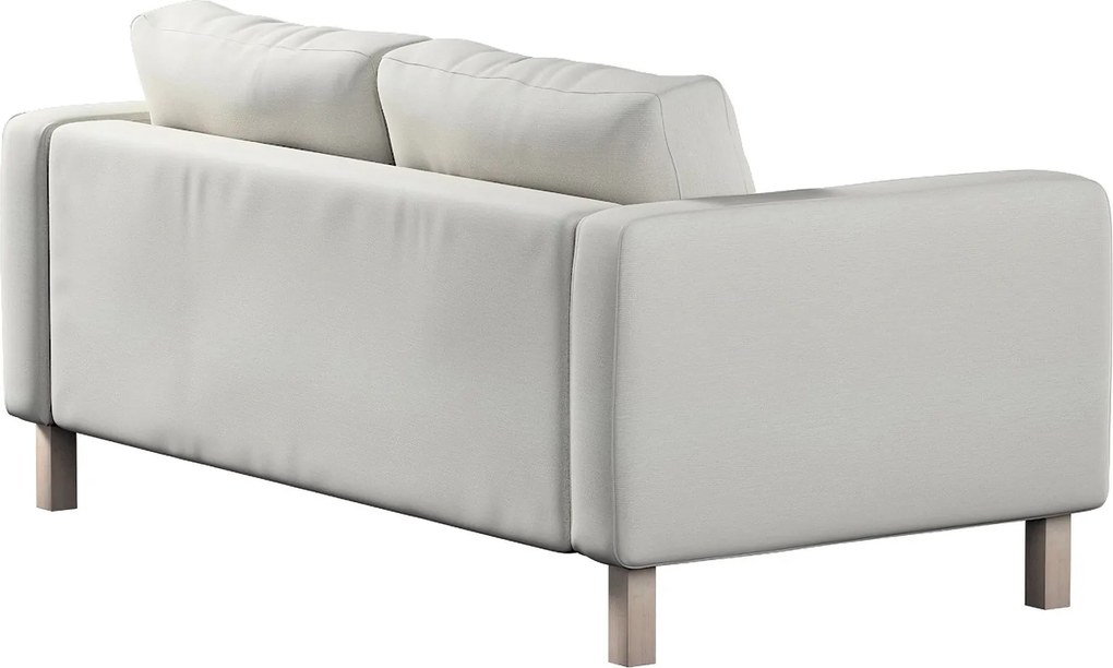 Potah na pohovku IKEA Karlstad 2-místná, nerozkládací, krátký barva šedá látka lesklé, pletený vzor, sametová