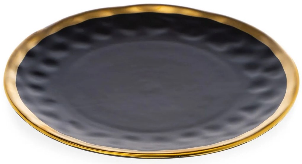 Keramická sada talířů Lissa Black Gold 2ks
