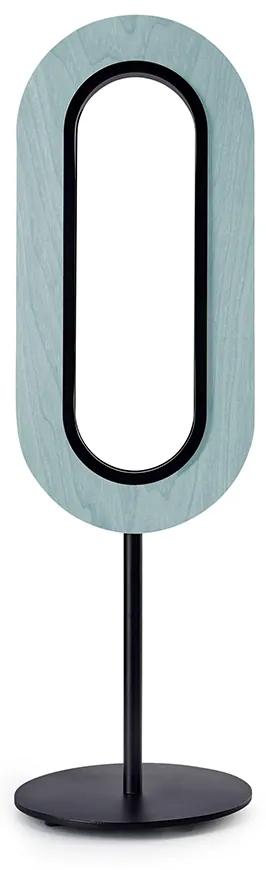 Designová LED stolní lampa Lens Oval Table  Designová LED stolní lampa Lens Oval Table Barva nohy: Matná černá, Dekor: Mořská modř
