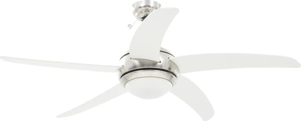 vidaXL Ozdobný stropní ventilátor se světlem 128 cm [50538] Barva: světle hnědá