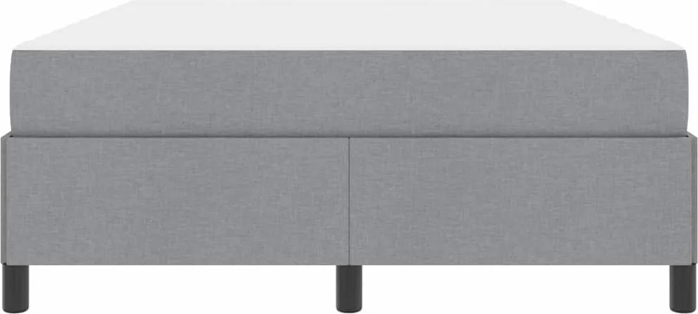 Postel s boxspringem Světle šedá 140 x 190 cm textil 3398857