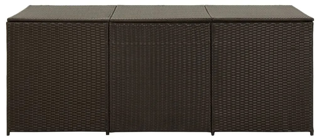 vidaXL Marketos Zahradní úložný box polyratan 180 x 90 x 70 cm hnědý