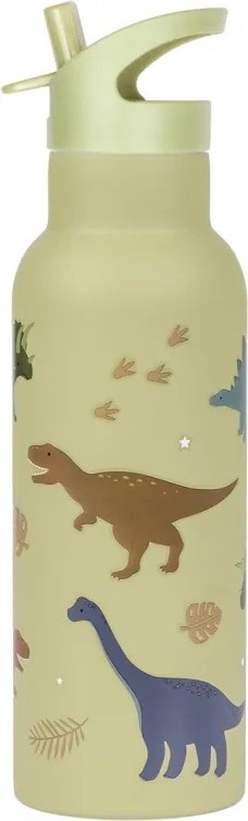 A Little Lovely Company - nerezová lahev na pití, 500 ml - dinosauři
