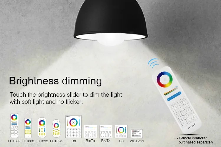 LED Solution Mi-Light MiBoxer RF LED žárovka RGB+CCT 9W E27