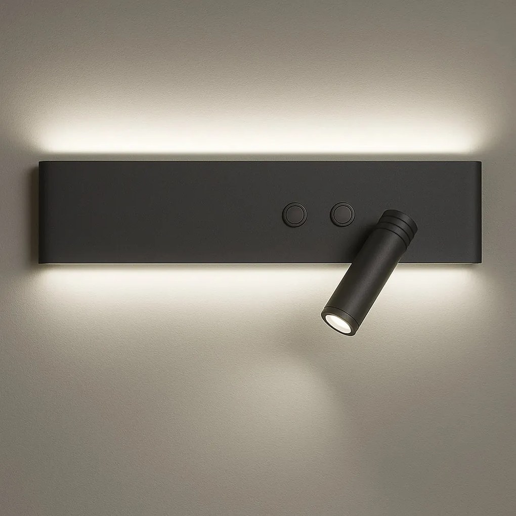 Nástěnné LED svítidlo Resort R, 1x LED 10+3w, 4000k, (možnost polohování), b