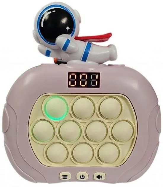 Pop it leventi v3 quick push game astronaut růžový