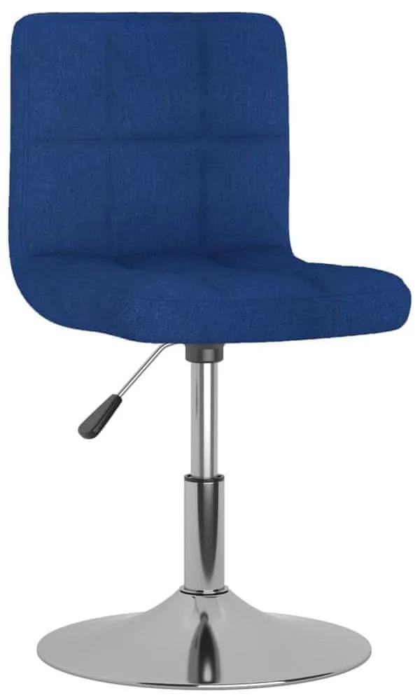 Petromila Otočná jídelní židle modrá textil