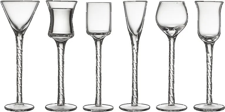 Lyngby Glas Rom sada sklenic na panáky 6 ks