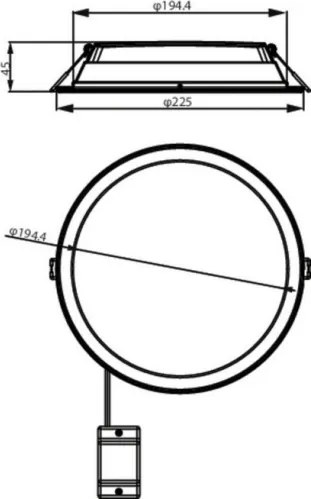 Podhledové LED svítidlo Philips DN065B G4 LED20/840 19W průměr 200mm 4000K neutrální bílá