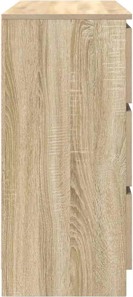 Příborník dub sonoma 100x35x76 cm kompozitní dřevo 3328500