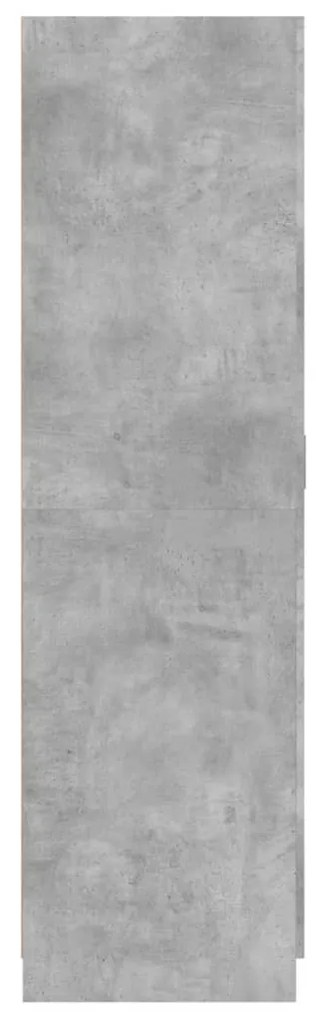 Šatní skříň betonově šedá 80 x 52 x 180 cm dřevotříska - Default Title