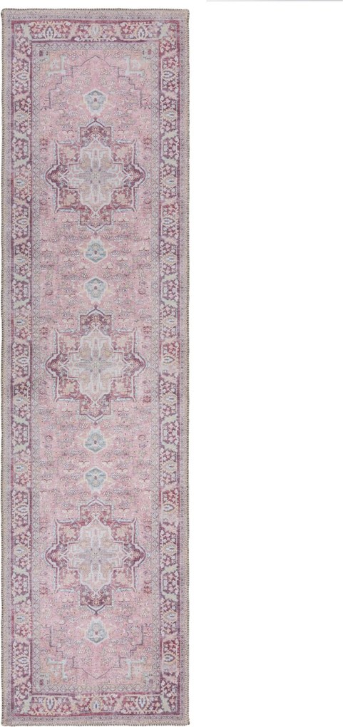 Flair Rugs, Běhoun Hebden Windsor Pink, 60x230, růžová, ložnice