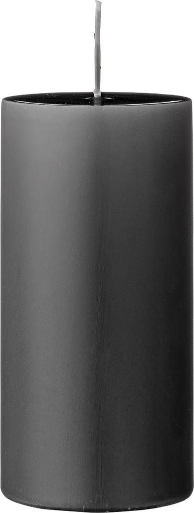 Svíčka Bloomingville 15 cm tmavě šedá