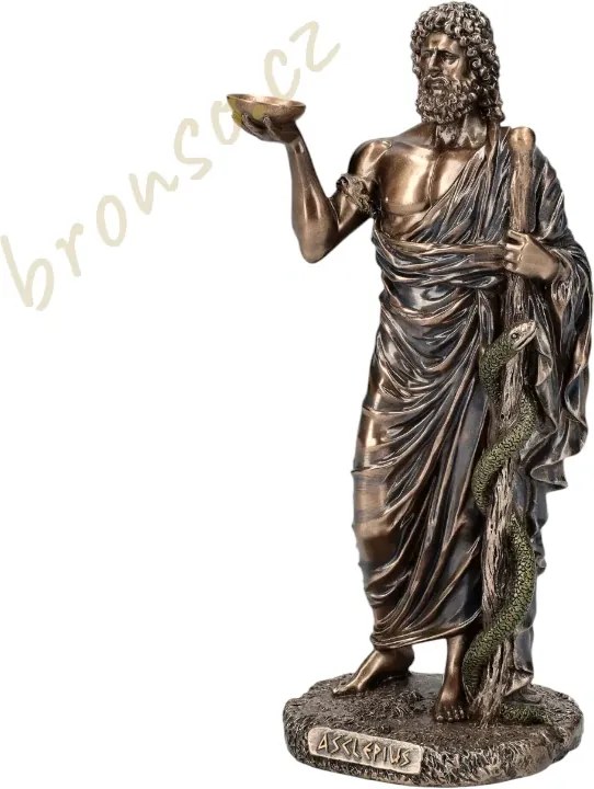 Asklépios – bůh lékařství a uzdravování figurka Veronese WU78205A4