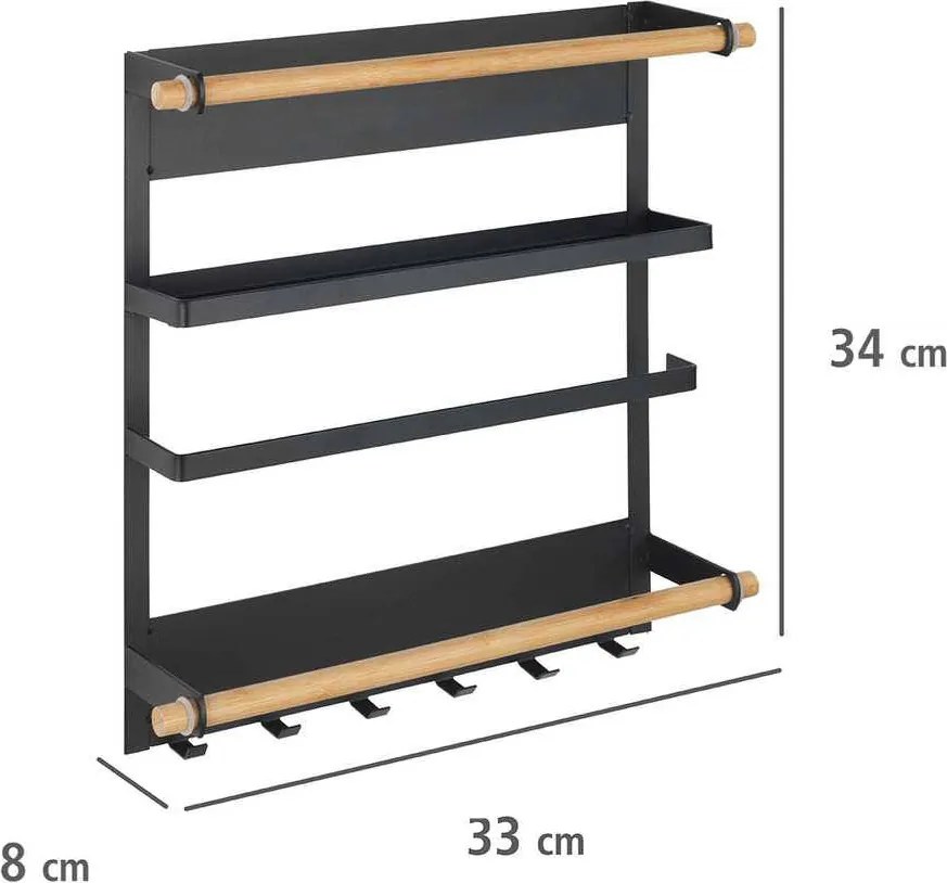Multifunkční kuchyňská police MAGNA, úchyt na papírové kuchyňské ručníky