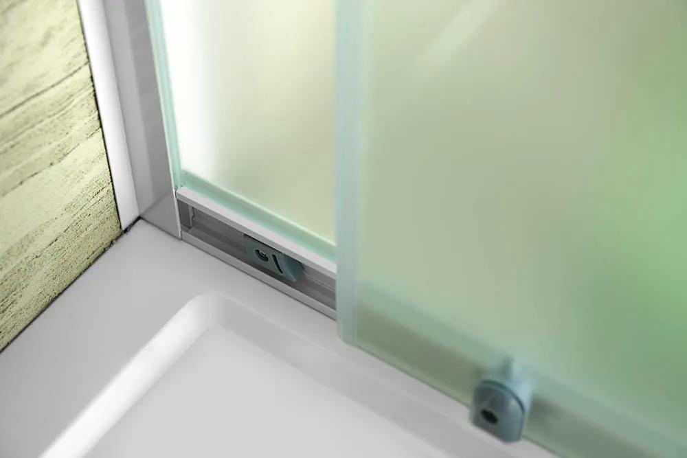 Aqualine AMADEO posuvné sprchové dveře 1000 mm, sklo Brick BTS100
