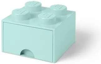 Úložný box lego úložný box 4 s šuplíkem - aqua