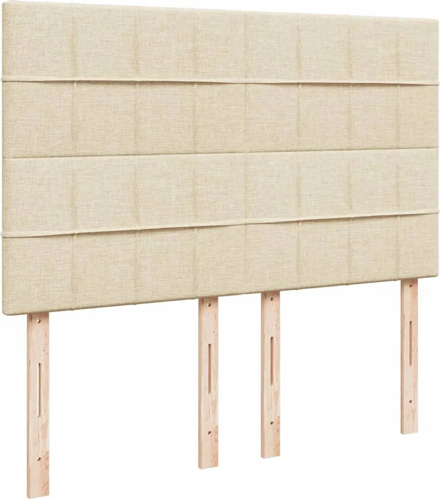 Box spring postel s matrací krémová 160x200 cm textil 3292844