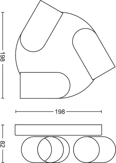 Philips - LED RGBW Stmívatelné bodové svítidlo PONGEE 3xGU10/4,8W/230V bílá + DO