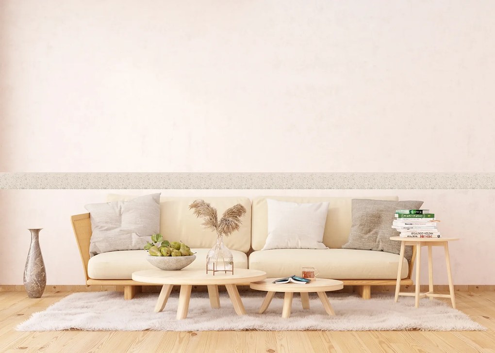 Samolepící bordura na zeď Pastelové Květy | 5 m x 13.8 cm | DWB8251