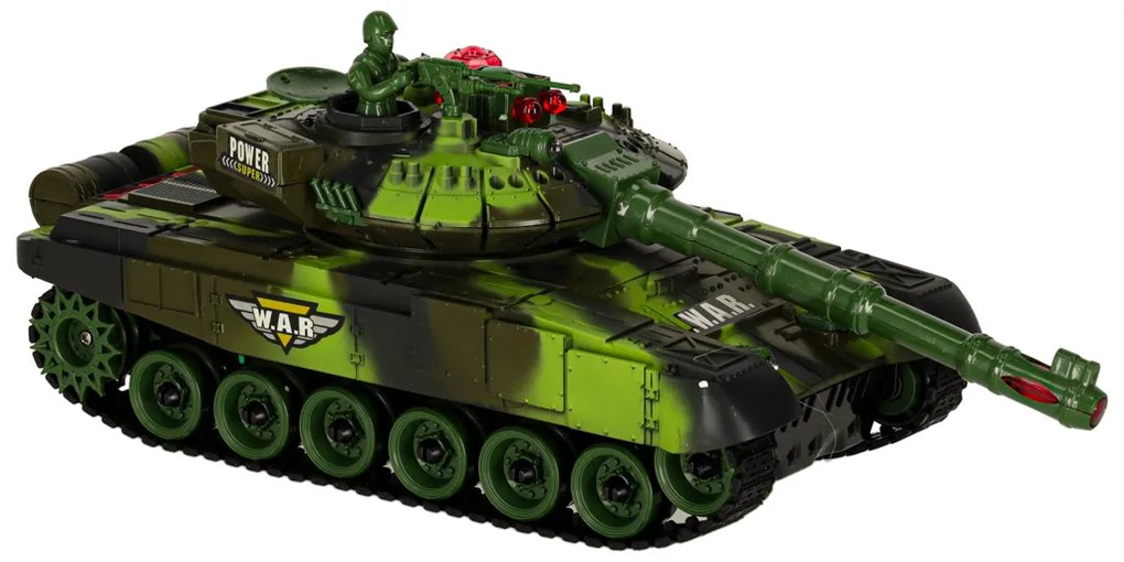 Creative Corner RC válečný tank 9993 2,4 GHz lesní kamufláž