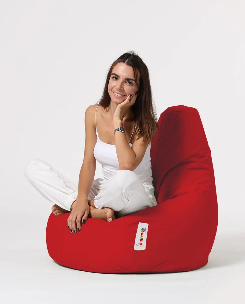 Atelier del Sofa Zahradní sedací vak Drop L - Red, Červená