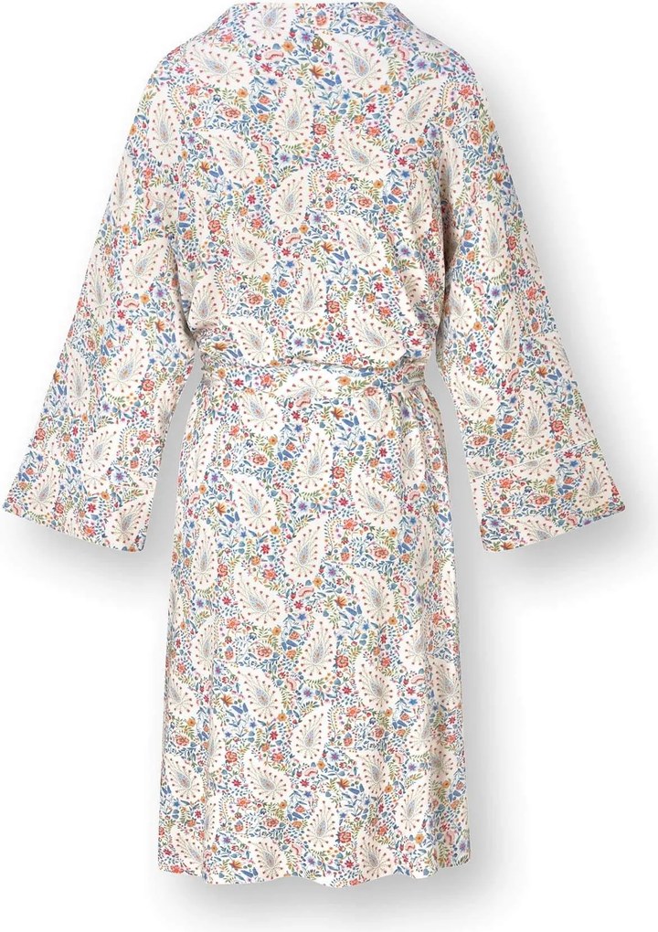Pip Studio Naomi kimono Kairi Bloom, modré (Kimono z měkké strečové viskózy)