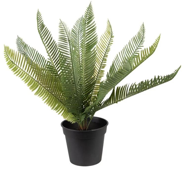 Dekorační zelená umělá rostlina kapradí – 50x50x38 cm