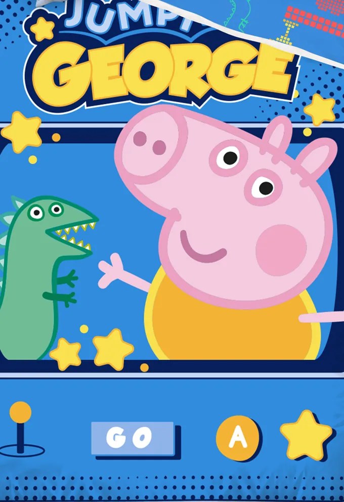 Dětské povlečení Prasátko Peppa George Jumping Game