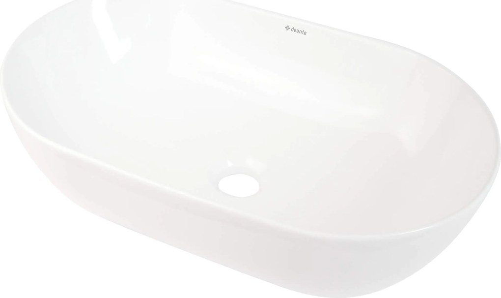 Deante Peonia, keramické umyvadlo na desku 500x305x140 mm, bílá lesklá, DEA-CDE_6U5S