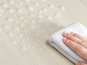 Kulatý konferenční stolek Vasagle Moris 75 cm krémový/béžový
