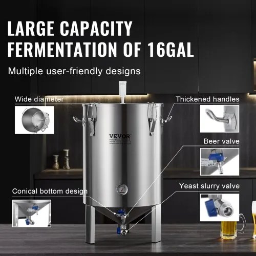 Nerezová konvice 1151,4 l pivní varný fermentor