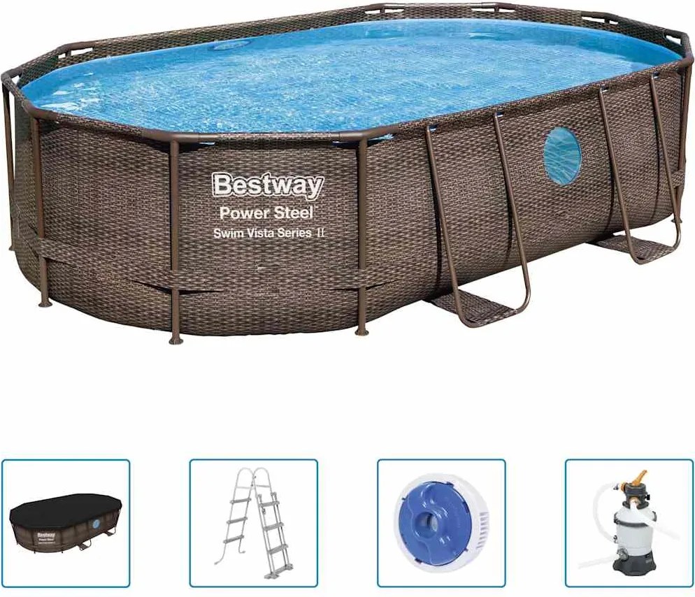 Bestway Power Steel Bazénový set 488 x 305 x 107 cm