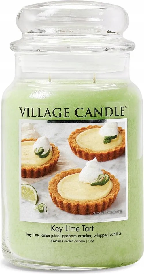 Velká svíčka Key Lime Tart Village Candle
