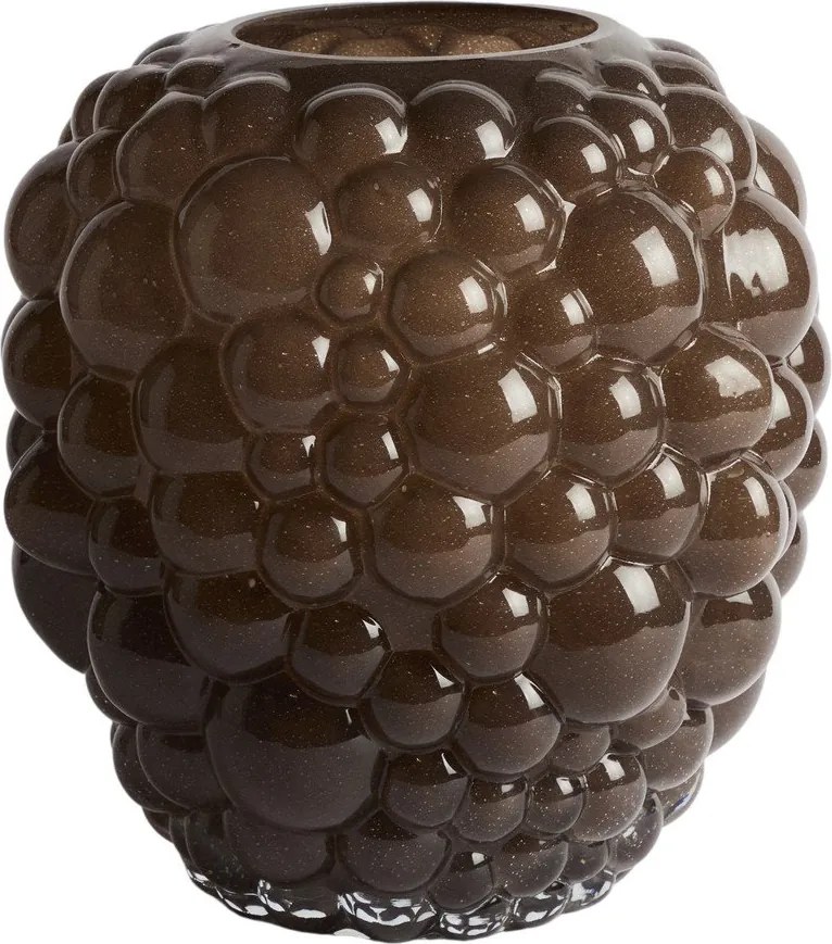 Hnědá skleněná váza (výška 30 cm) Mure – Kave Home