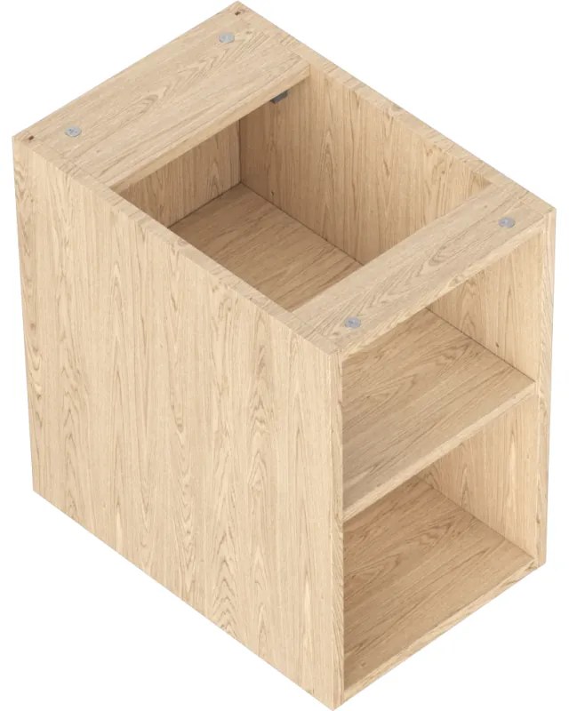 Mexen Box-A, otevřená skříňka s policí 30 cm, dub, 91AX2-0300-470-0-81