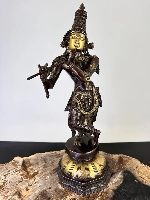 Kovová soška Krišna 46 cm