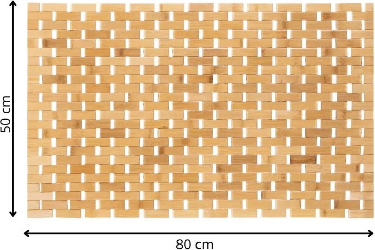 Koupelnová předložka 80x50 cm SPRINGOS HA7530 přírodní