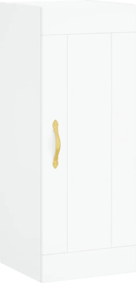 Skříň highboard bílá 34,5 x 34 x 180 cm kompozitní dřevo 3200433