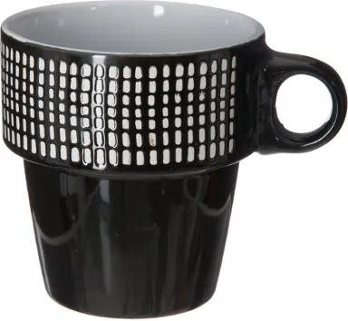 Sada porcelánových šálků na stojanu, 6 ks, 260 ml