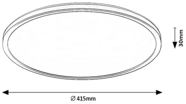 Rabalux 2290 - LED RGB Stmívatelné stropní svítidlo RASMUS LED/22W/230V + DO