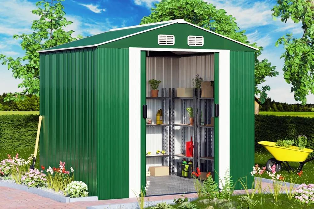 InternetovaZahrada - Zahradní domek Z3 257x205x177,5 cm - zelený