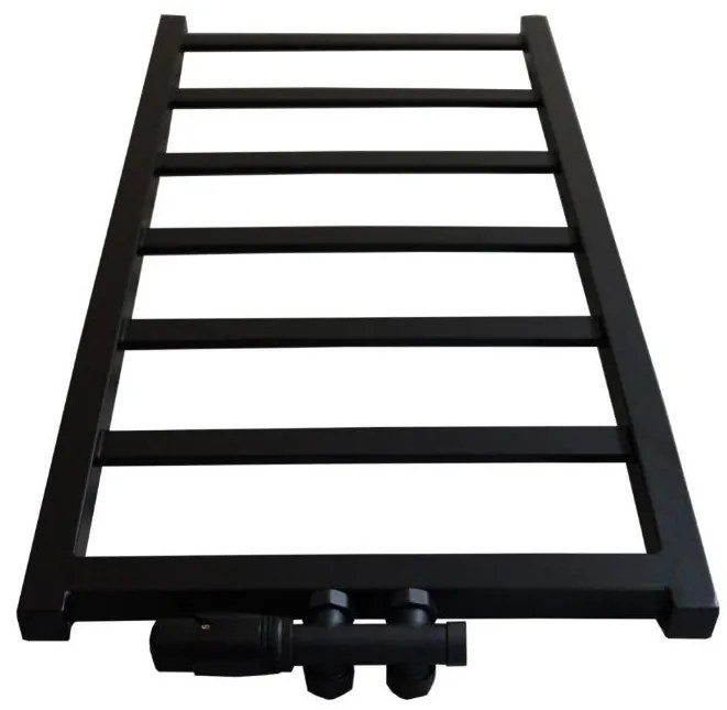 Regnis DEX, topné těleso 430x990mm se středovým připojením 50mm, 463W, černá matná, DEX100/40/D5/BLACK