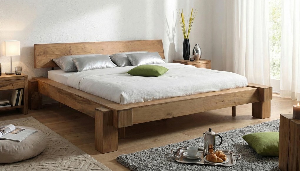 XXXLutz TRÁMOVÁ POSTEL, 180/200 cm, barvy akácie MID.YOU - Online Only postele - 002178006301