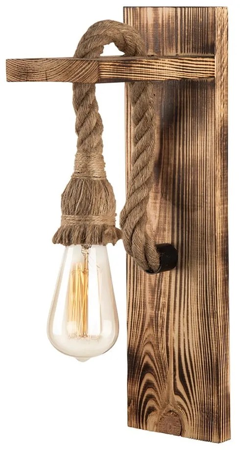 Nástěnné svítidlo v přírodní barvě Woody – Squid Lighting