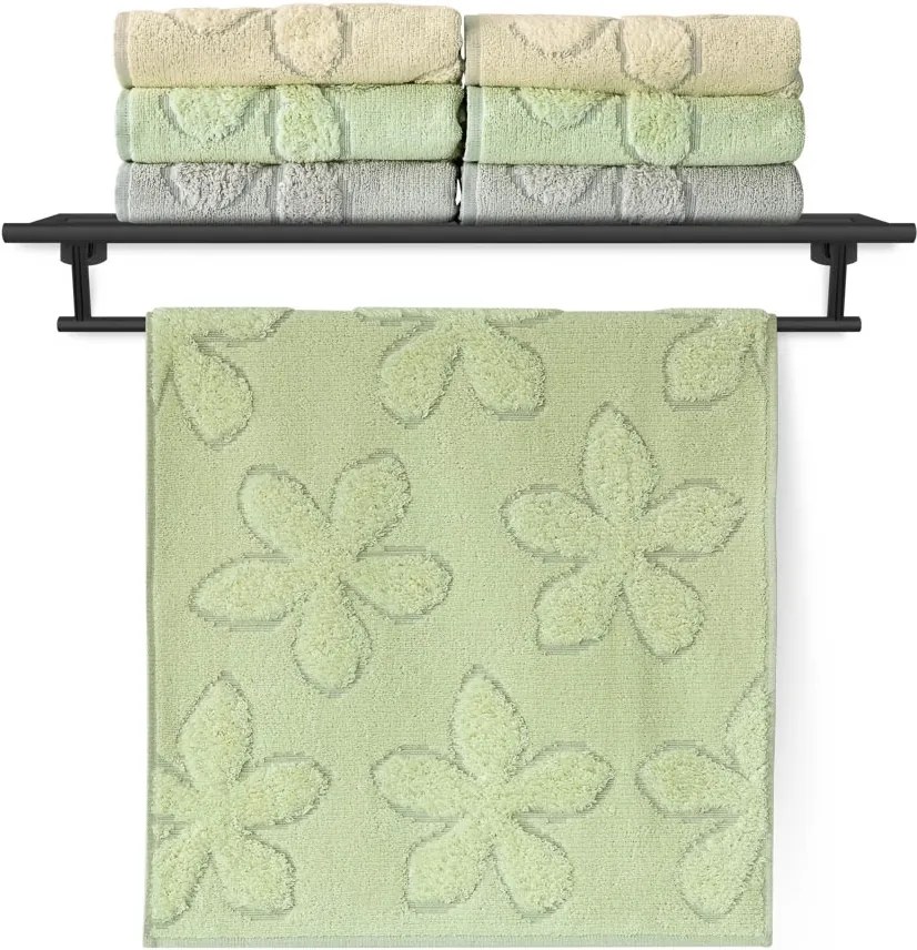 Veba ručník twin primavera sasanka - zelená 50x100