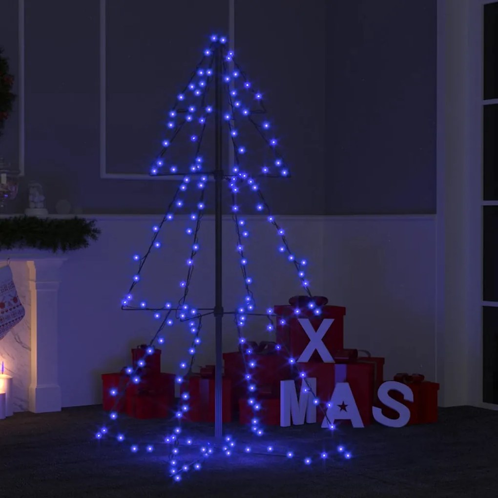 Vánoční stromek kužel 160 LED diod dovnitř i ven 78 x 120 cm 328567