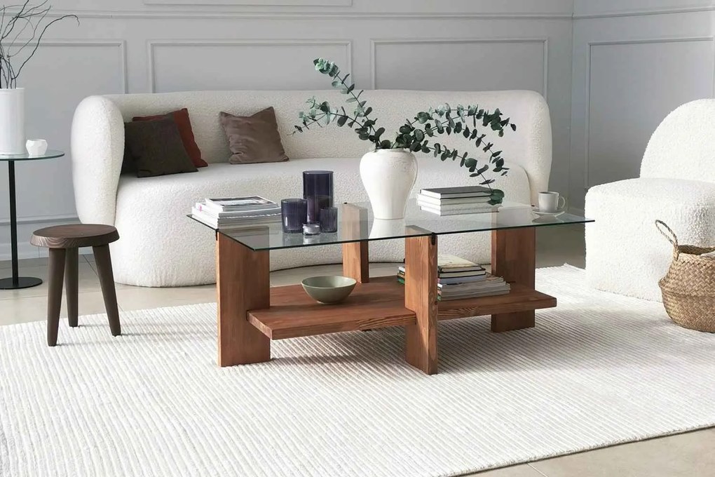 Designový konferenční stolek Fadey 105 cm dřevěný